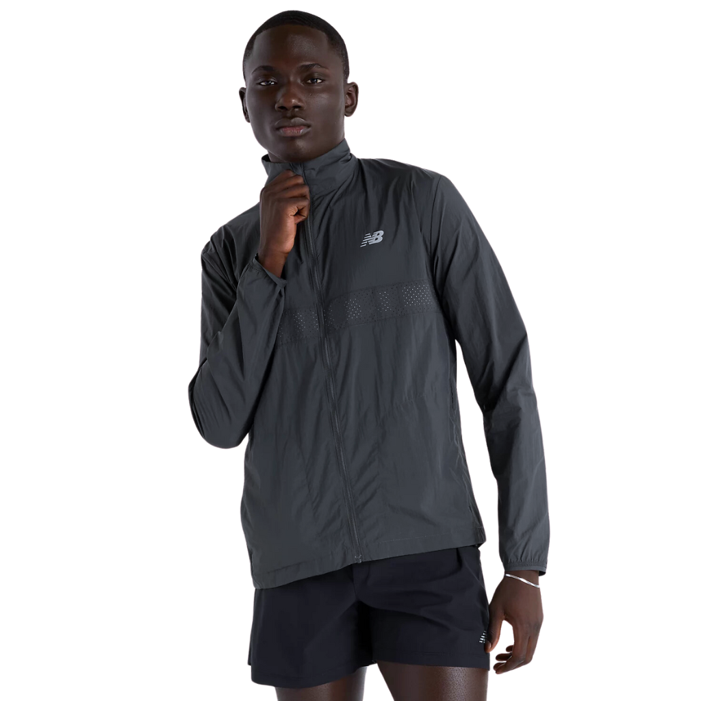 New Balance Men's Athletics Reflective Packable Jacket | Blacktop | The ...