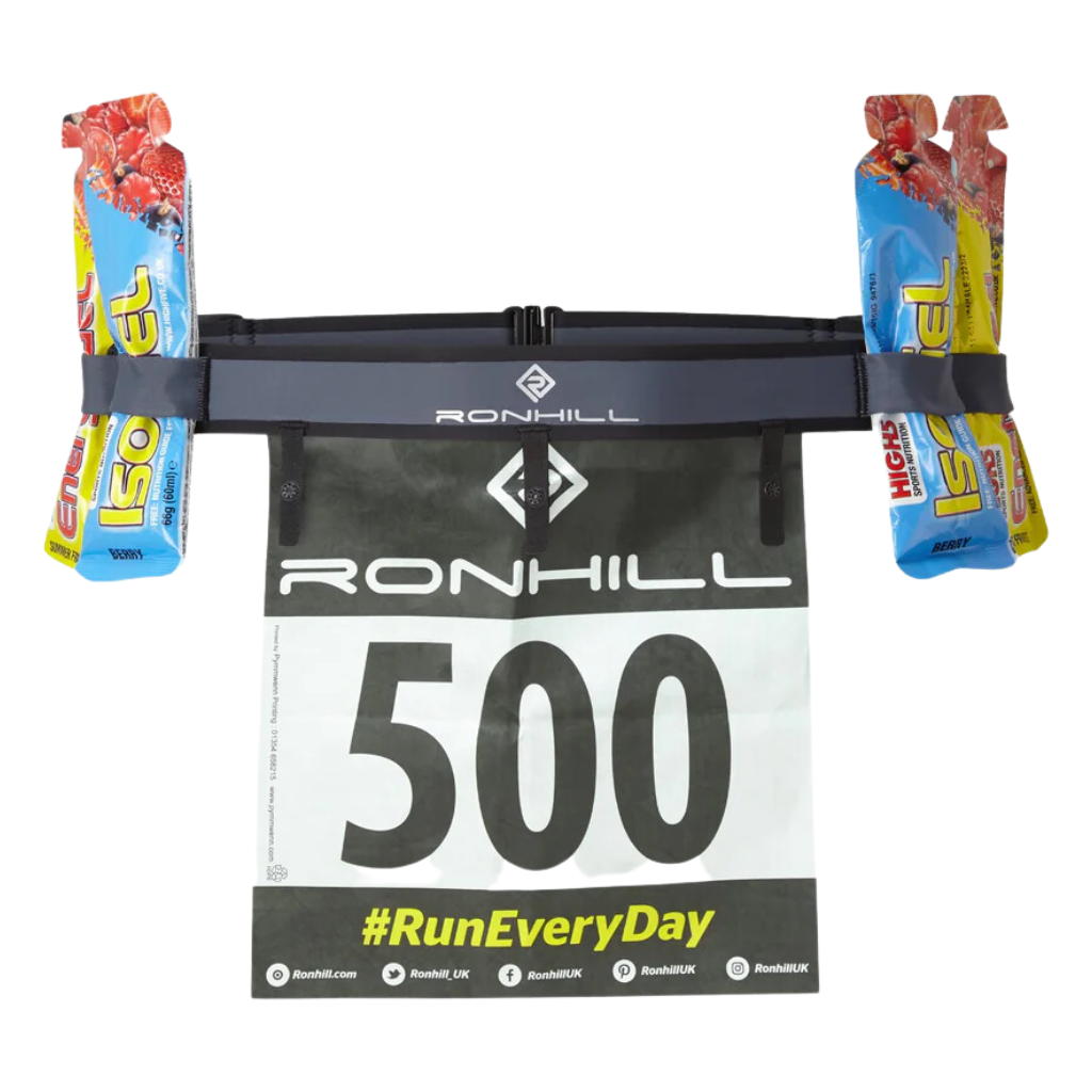 Ronhill Race Number Belt | RH-003831 Charcoal/Black | The Run Hub