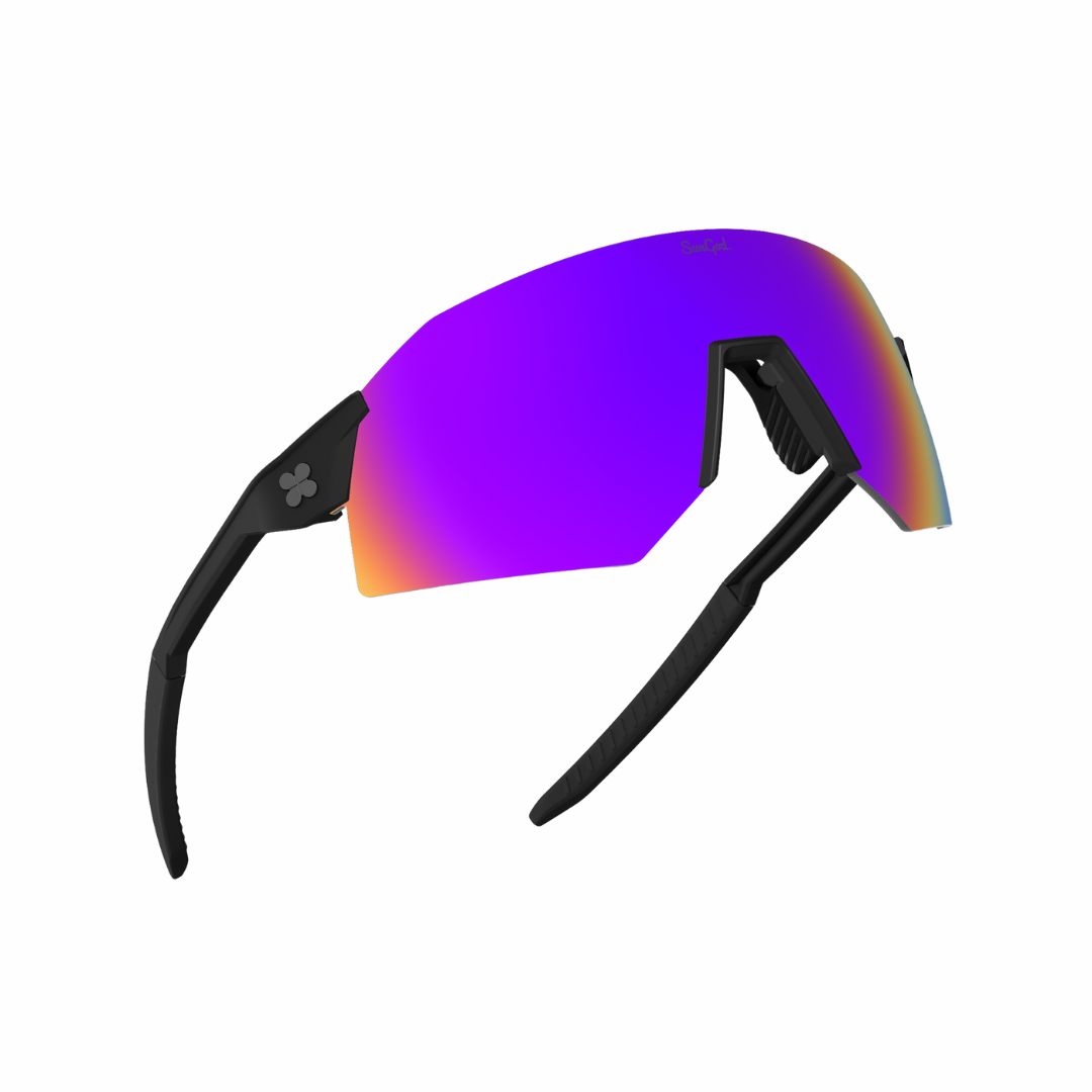 SunGod Ultras | Matte Black with Purple | The Run Hub